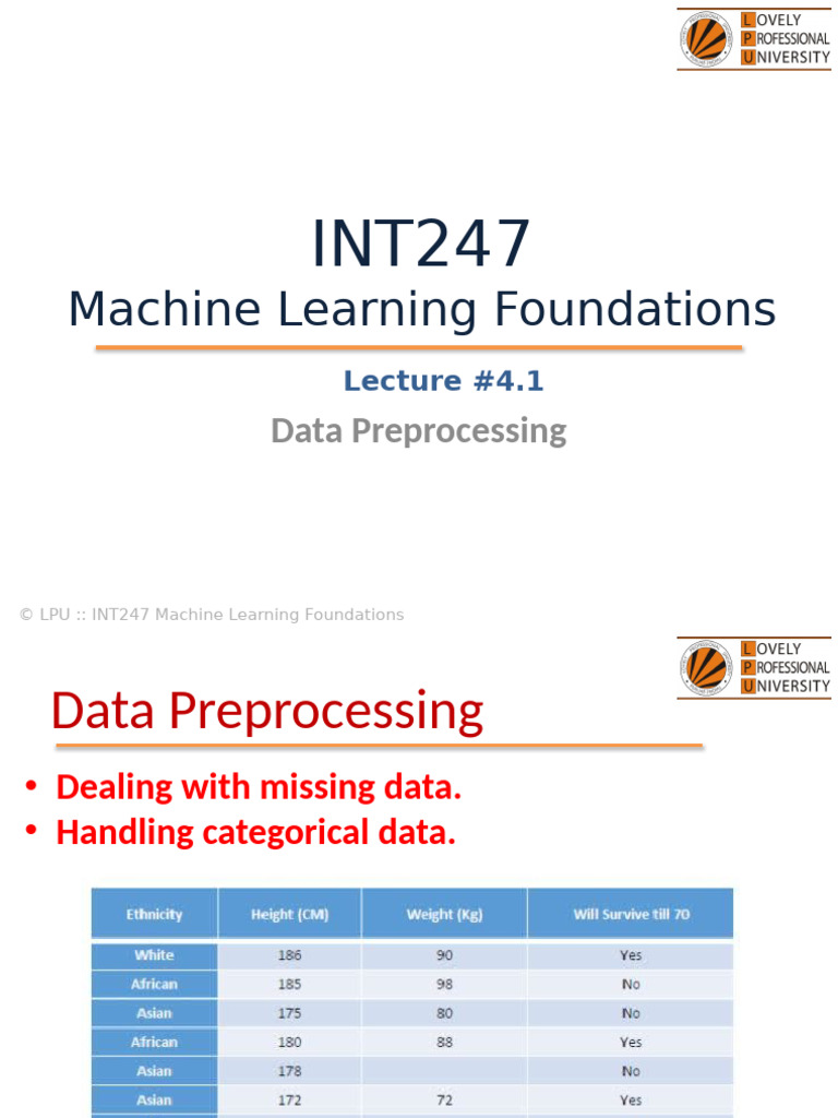 Data Preprocessing 2 | PDF | Machine Learning | Applied Mathematics