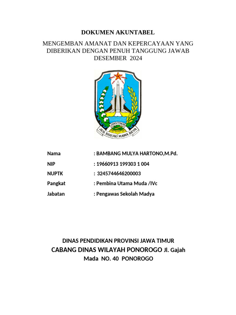 DOKUMEN AKUNTABEL | PDF