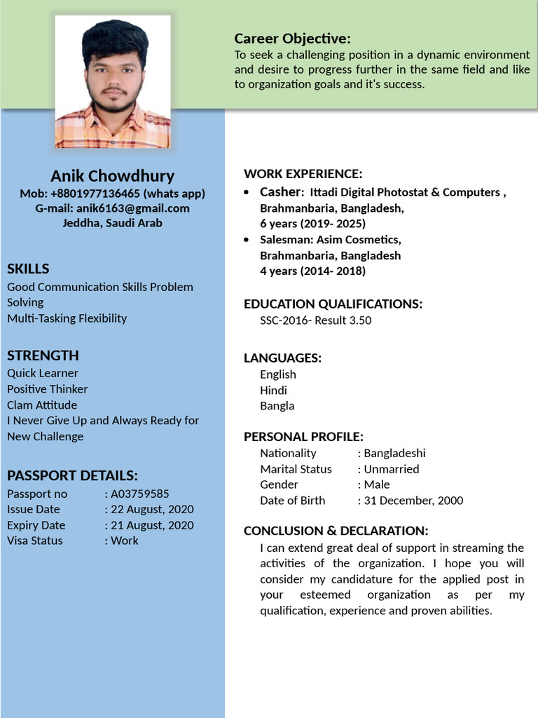 Anik CV | PDF