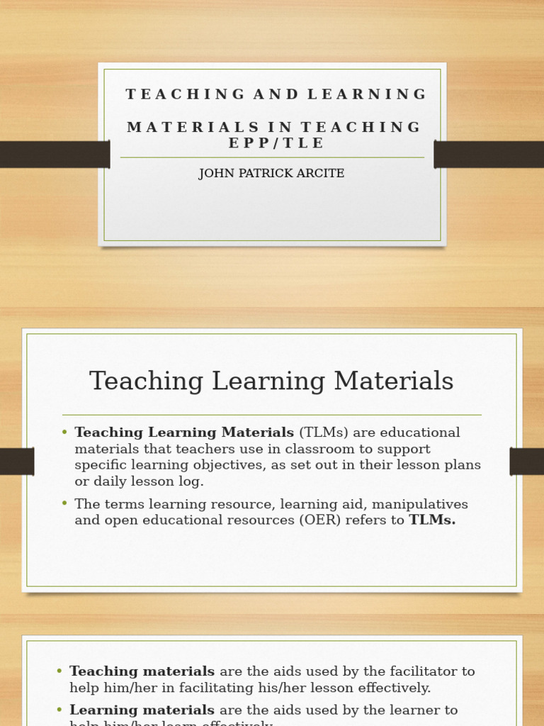 Lesson 4 Teaching and Learning Materials | PDF | Learning | Curriculum
