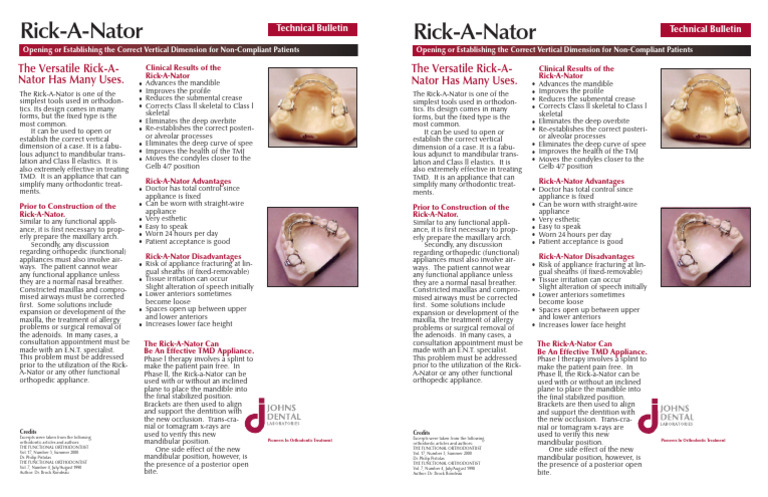 Rick A Nator Establishing The Correct Vertical Dimension For Non ...