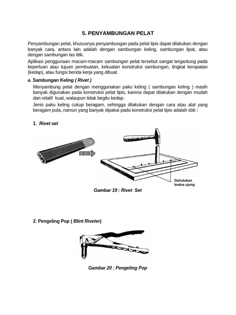 Penyambungan Pelat | PDF