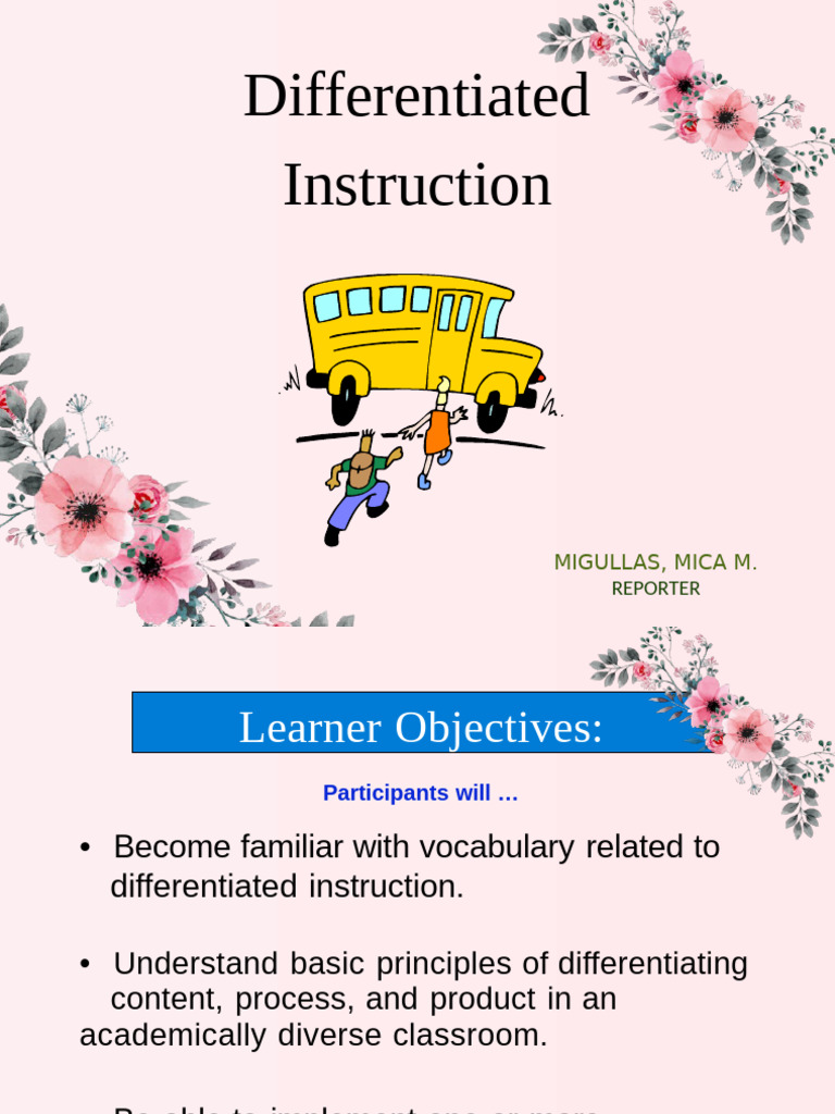 Differentiated Instruction | PDF | Differentiated Instruction | Learning