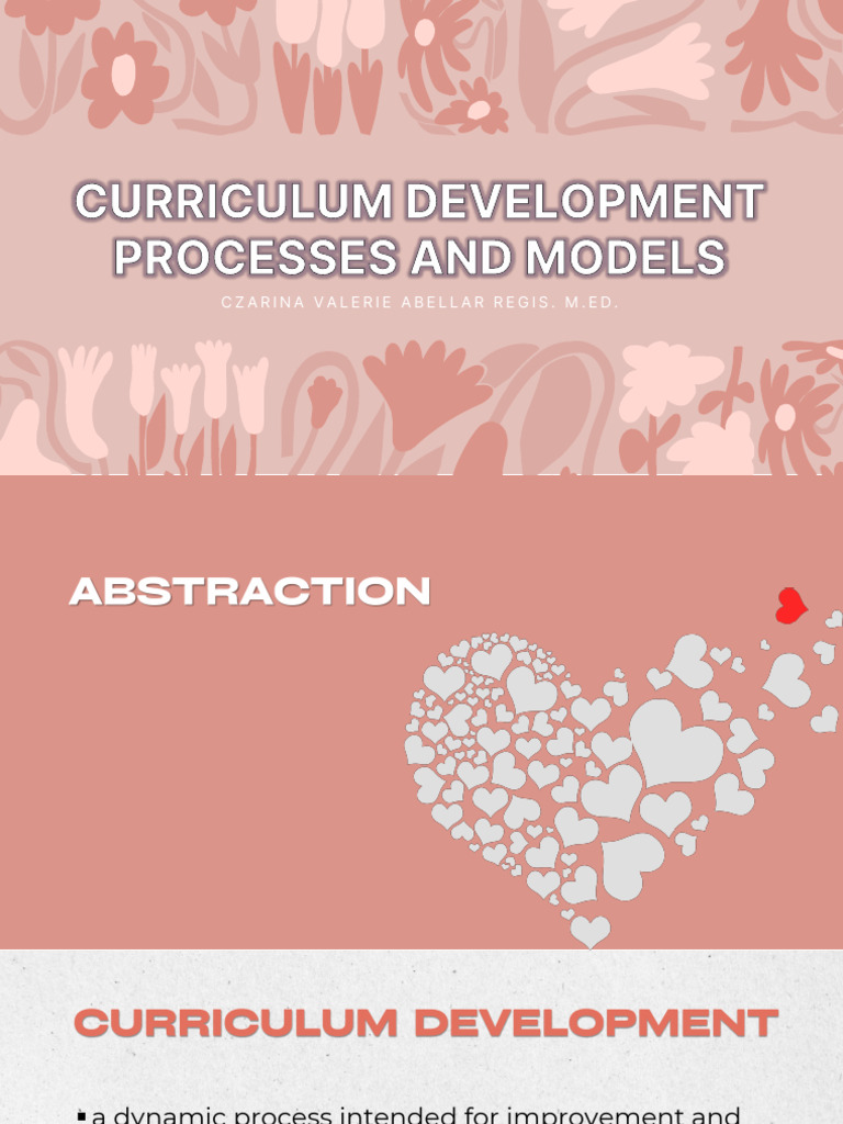 Curriculum Development Models Explained | PDF | Curriculum | Learning