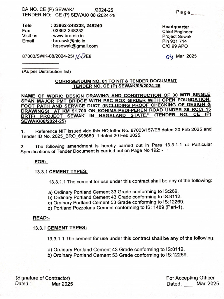 Corrigendum 01 | PDF