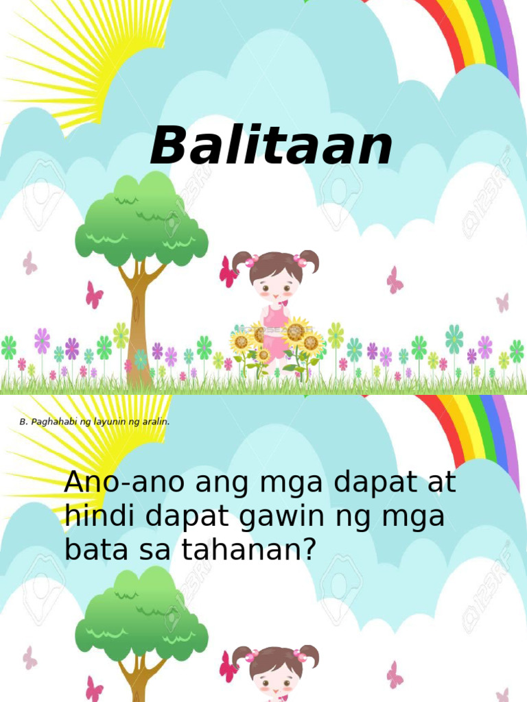 Cot PPT Mga Tuntunin Sa Tahanan | PDF