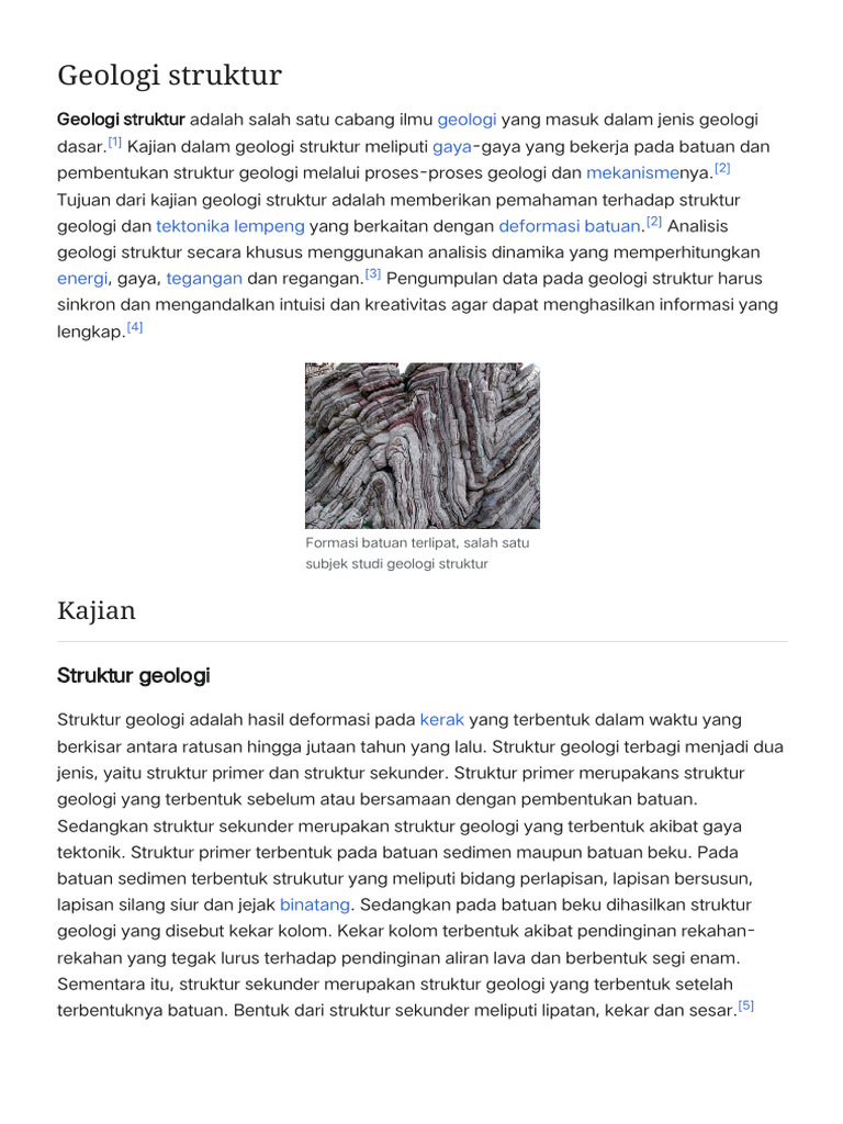 Pengenalan Geologi Struktur dan Jenisnya | PDF