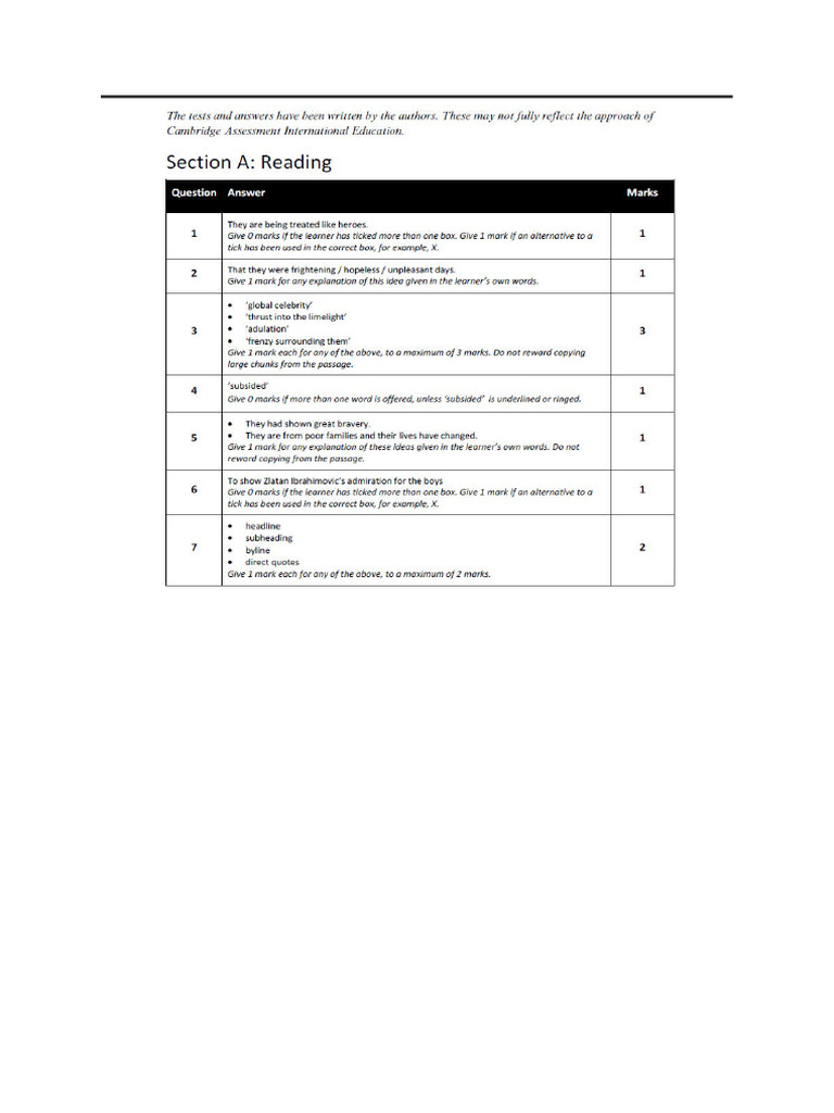 ANSWERS COMPREHENSION | PDF