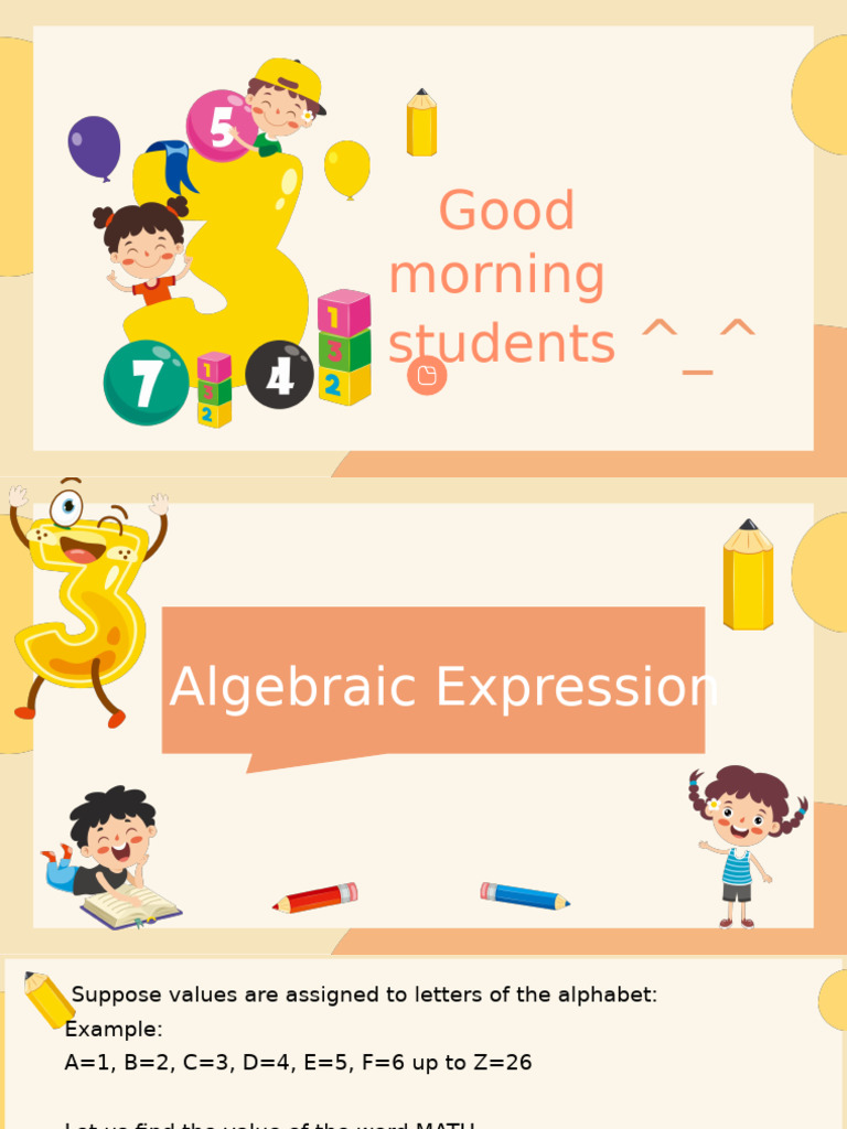 Grade 7 Algebraic Expression | PDF | Polynomial | Factorization