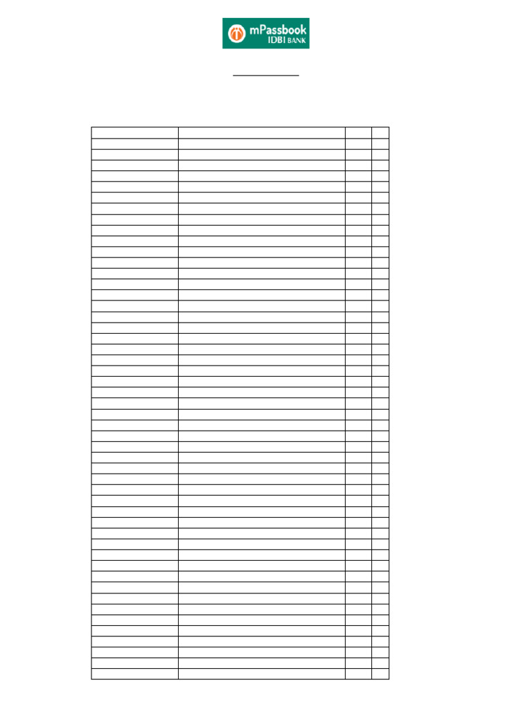 361 Idbi Statement | PDF