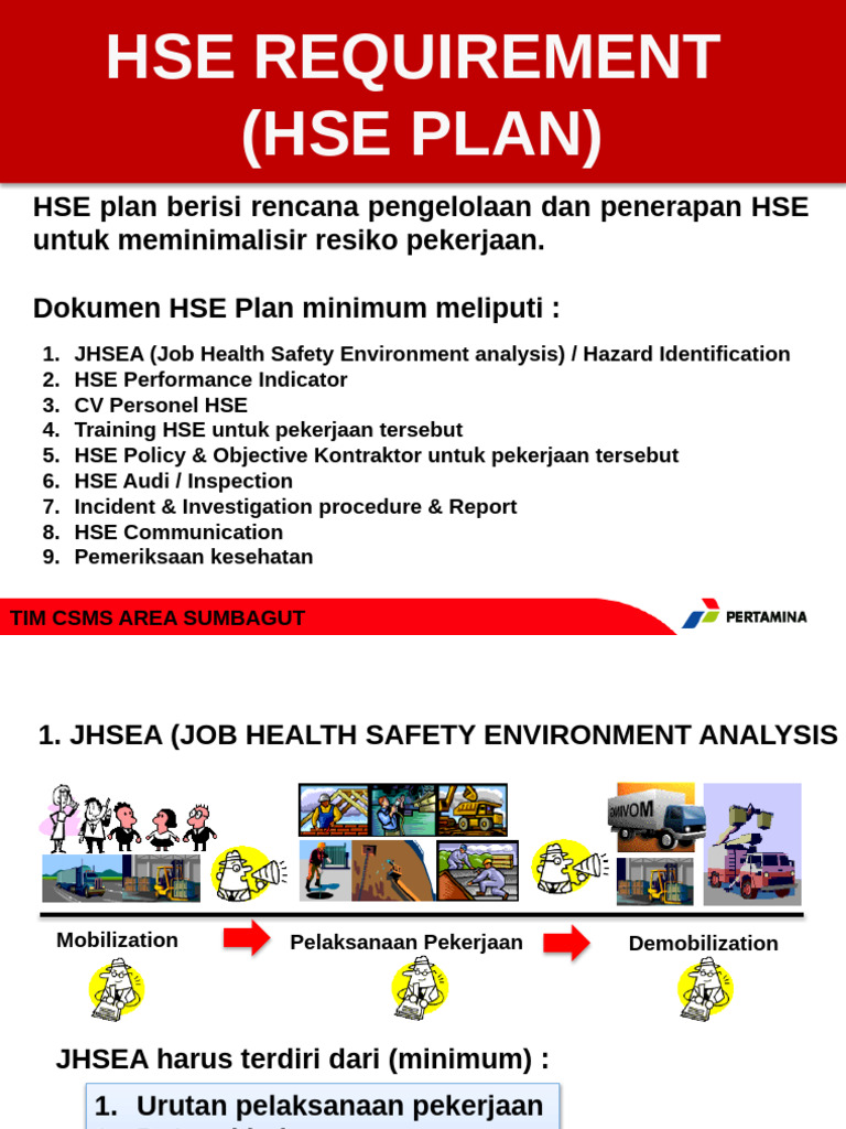 04a Persyaratan Aspek HSE Dalam TOR Rev 1 | PDF