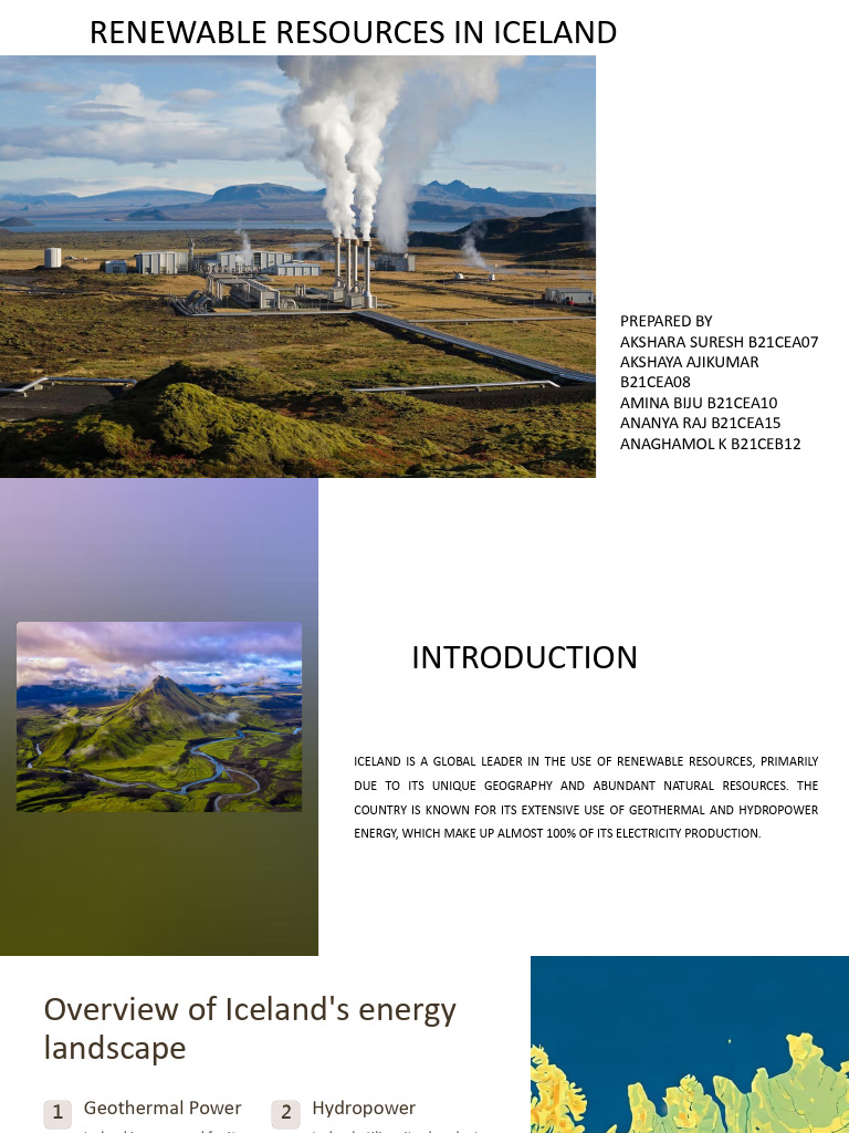 Renewable Resources in Iceland | PDF | Wind Power | Renewable Energy