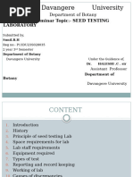 3 Equipments of Seed Testing Laboratory | PDF
