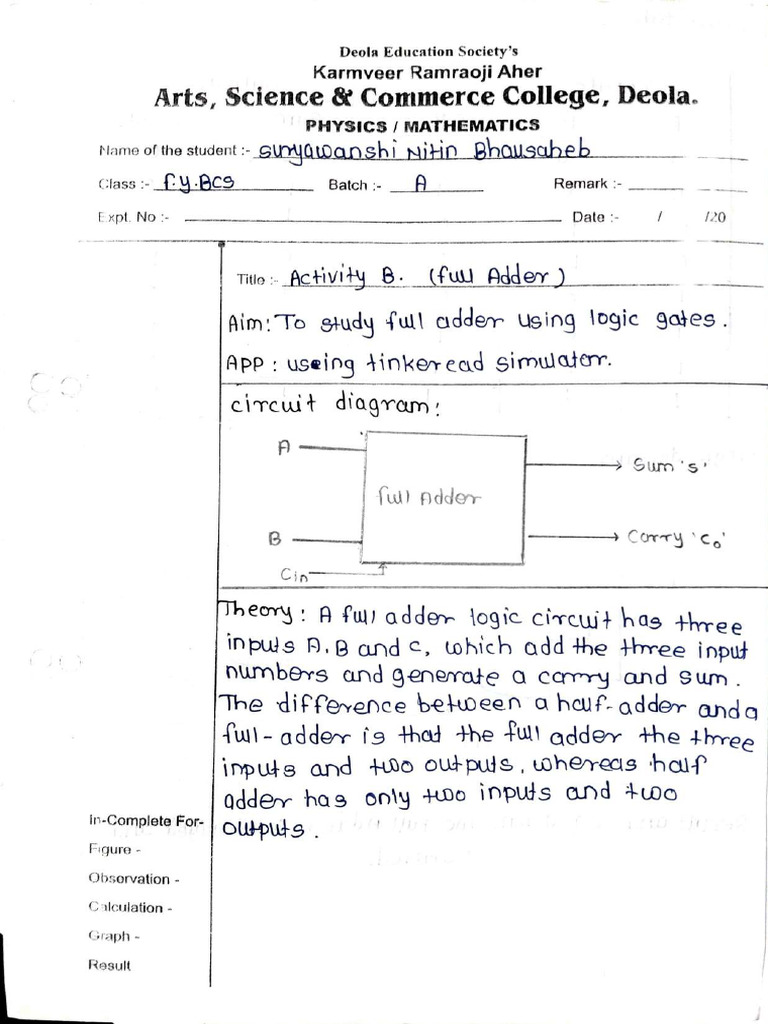 Electronics Practical No 10 (ACTIVITY B) | PDF