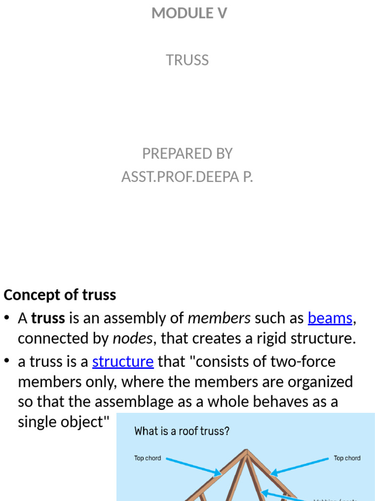 MOD5 | PDF | Truss | Structural Engineering