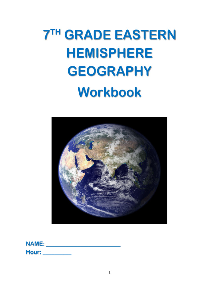 7th Grade Eastern Hemisphere Geography - Workbook | PDF | Volcano ...