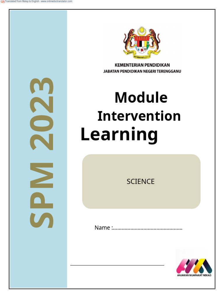 MIP 2023 SAINS - Ms.en | PDF | Experiment | Steel
