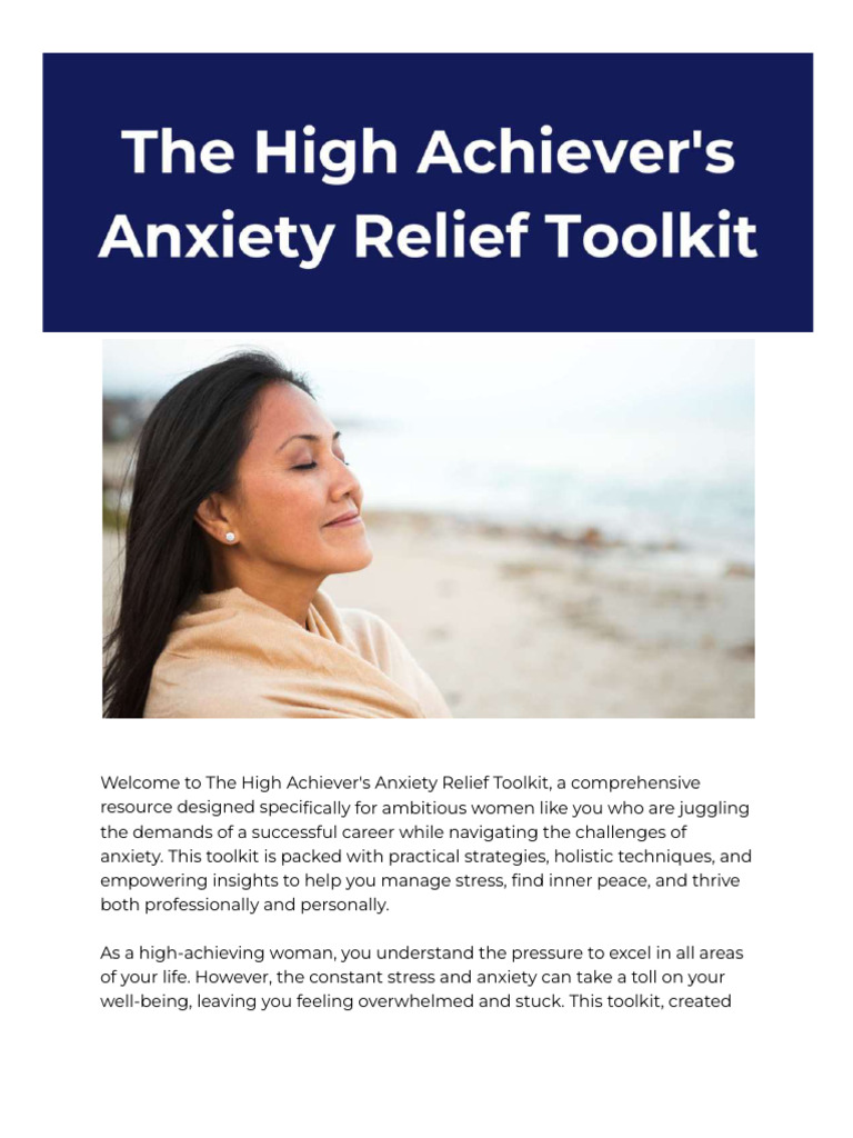High Achiever's Anxiety Relief Toolkit | PDF | Mindfulness | Relaxation ...