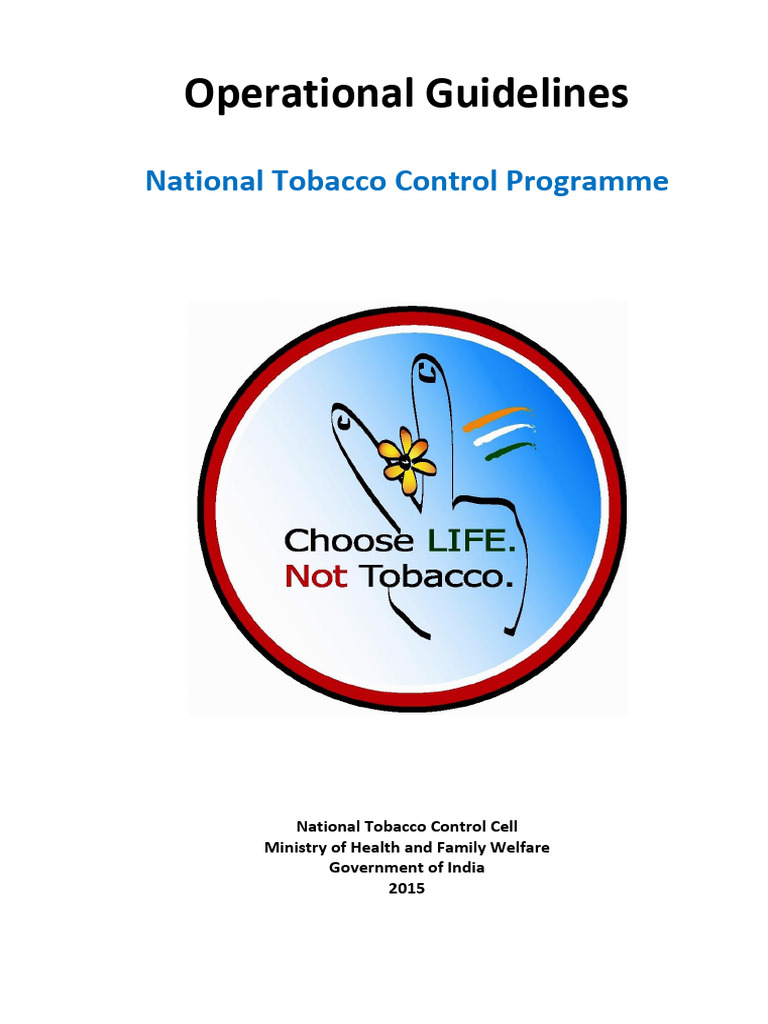 National Tobacco Control Programme Guidelines | PDF | Skill ...