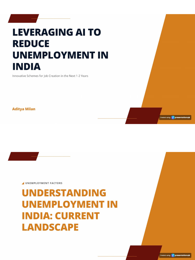 Reducing Unemployment in India | PDF