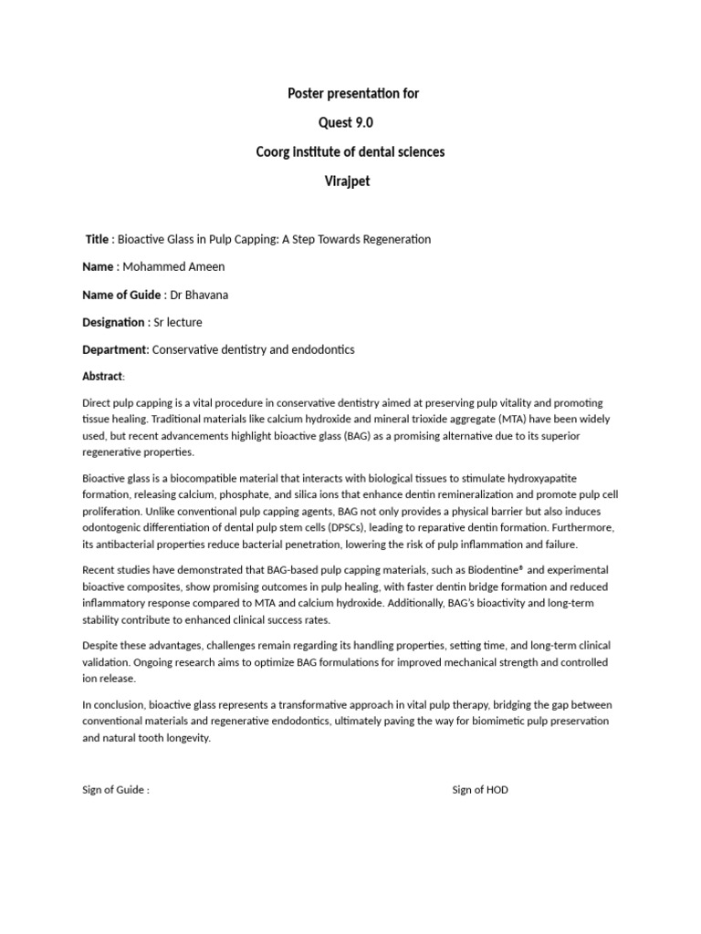 Bioactive Glass | PDF