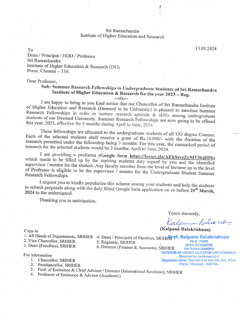 CSRF Call For Applications Circular | PDF