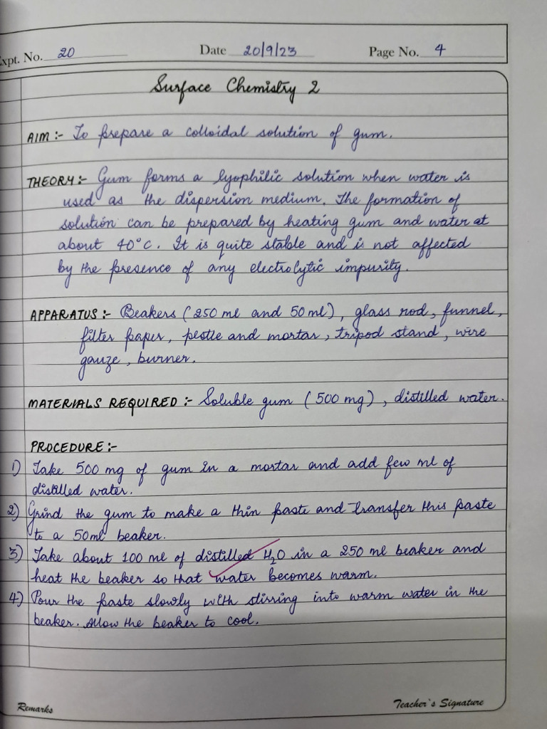 Surface Chemistry 2 Record | PDF