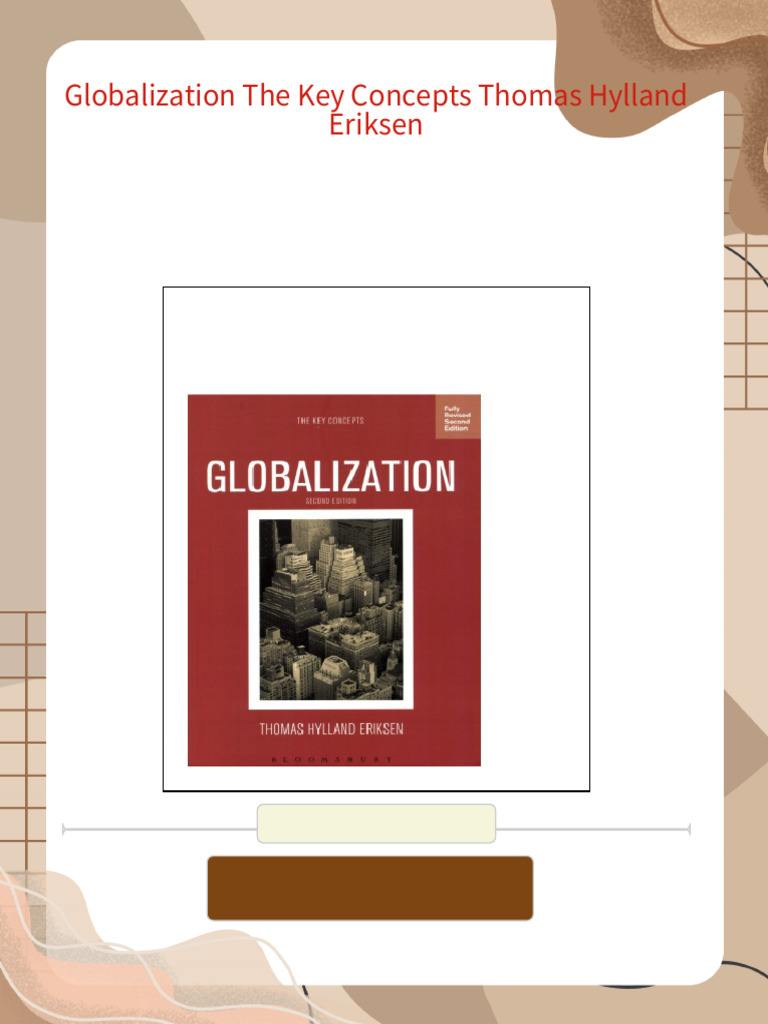 Globalization The Key Concepts Thomas Hylland Eriksen - Own The Ebook ...