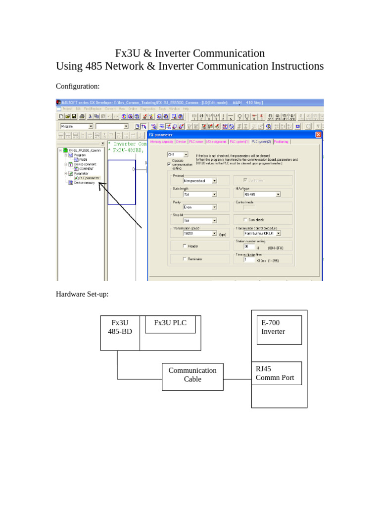 Fx3U_Inv_485Commn | PDF