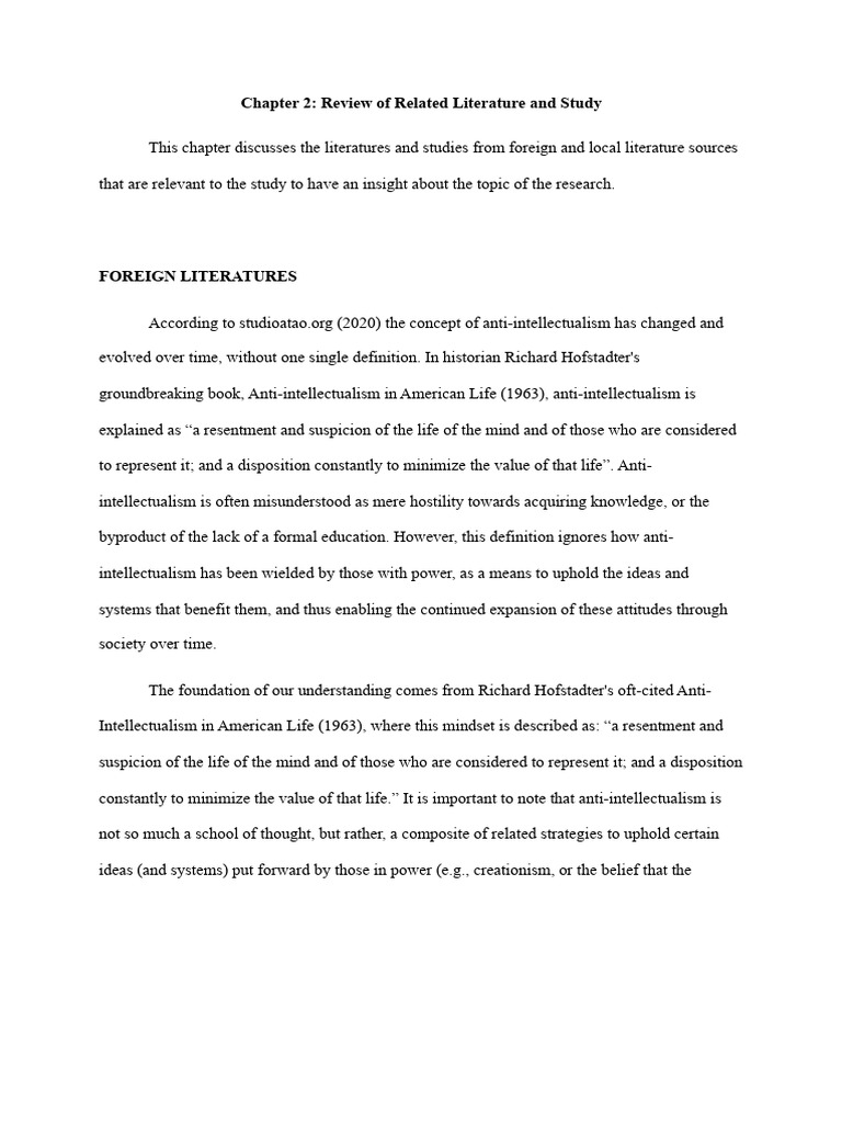 RRL - NONE - Chapter 2 - Review of Related Literature and Study This ...