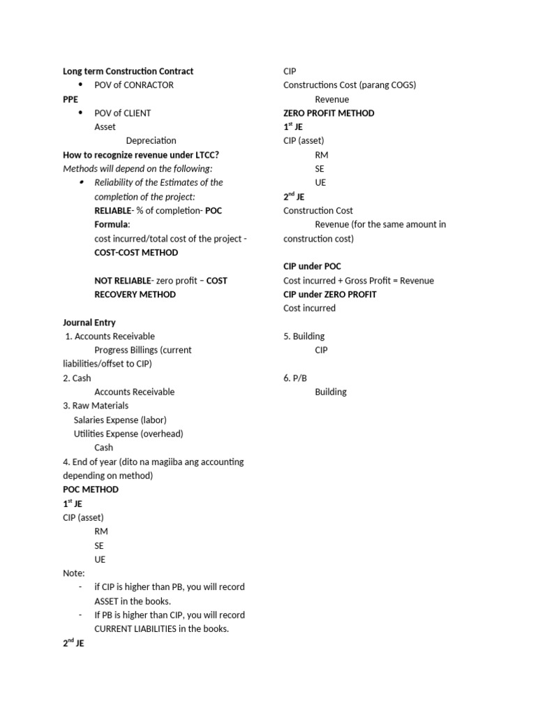 Long Term Construction Contract | PDF