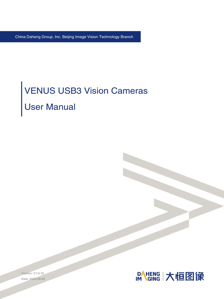 VENUS USB3 Vision Cameras User Manual - V1.0.15 | PDF | Device Driver ...