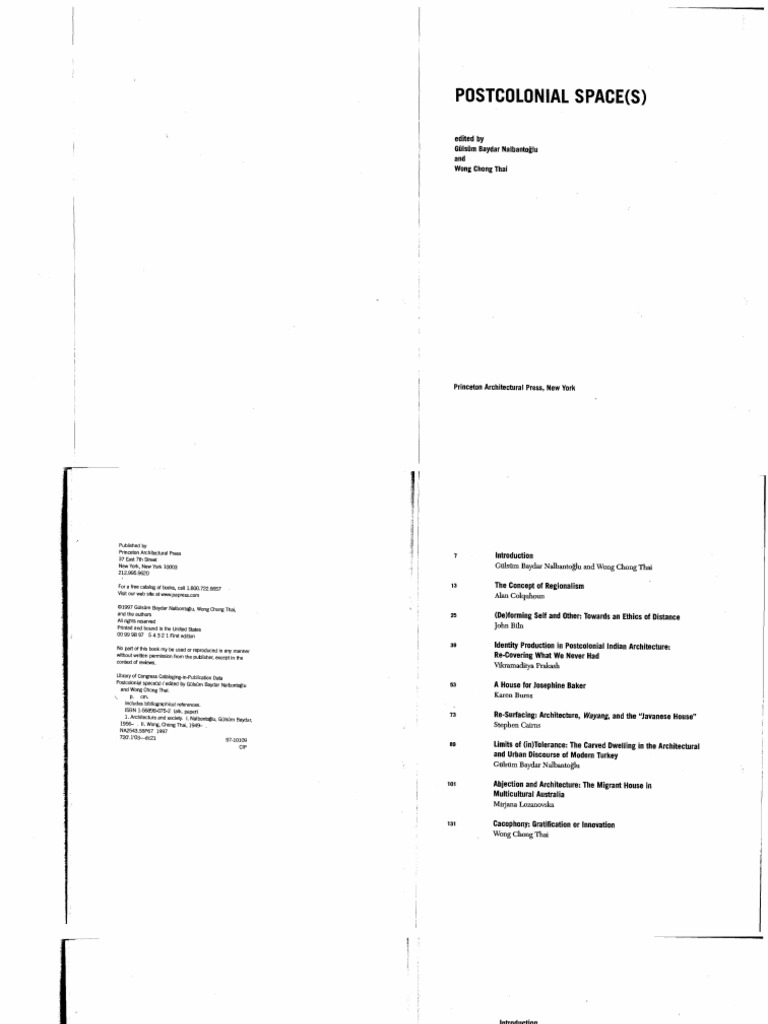 Postcolonial Space | PDF | Postcolonialism | Space