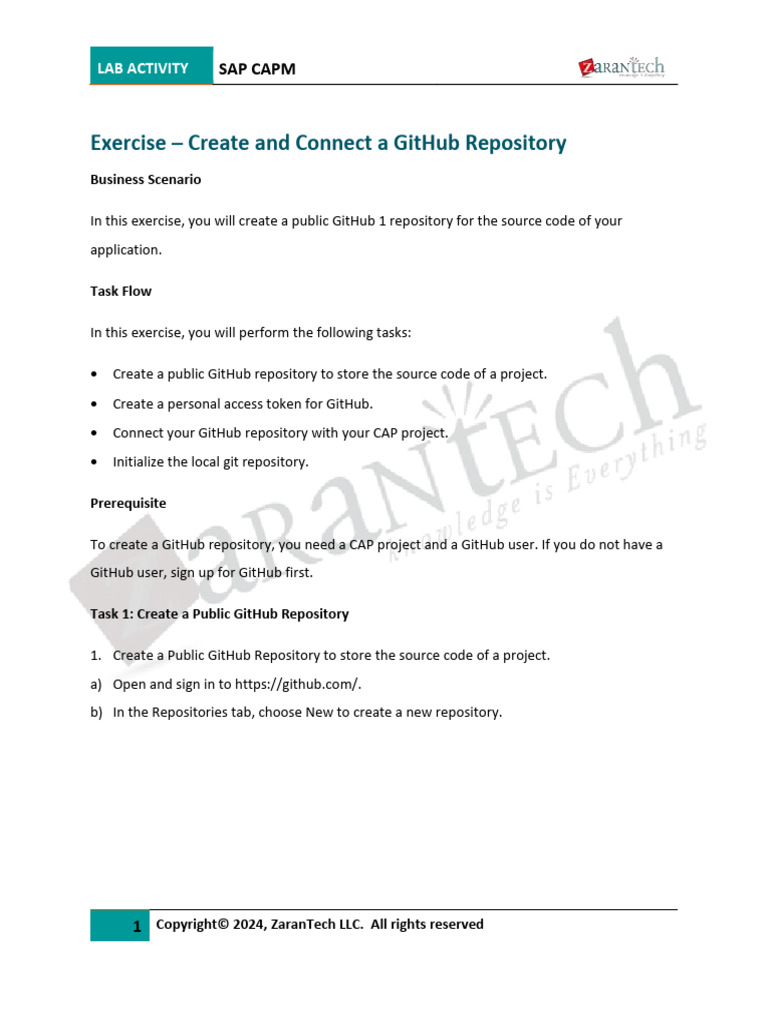 Lab Activity Exercise 12 Create And Connect A Github Repository