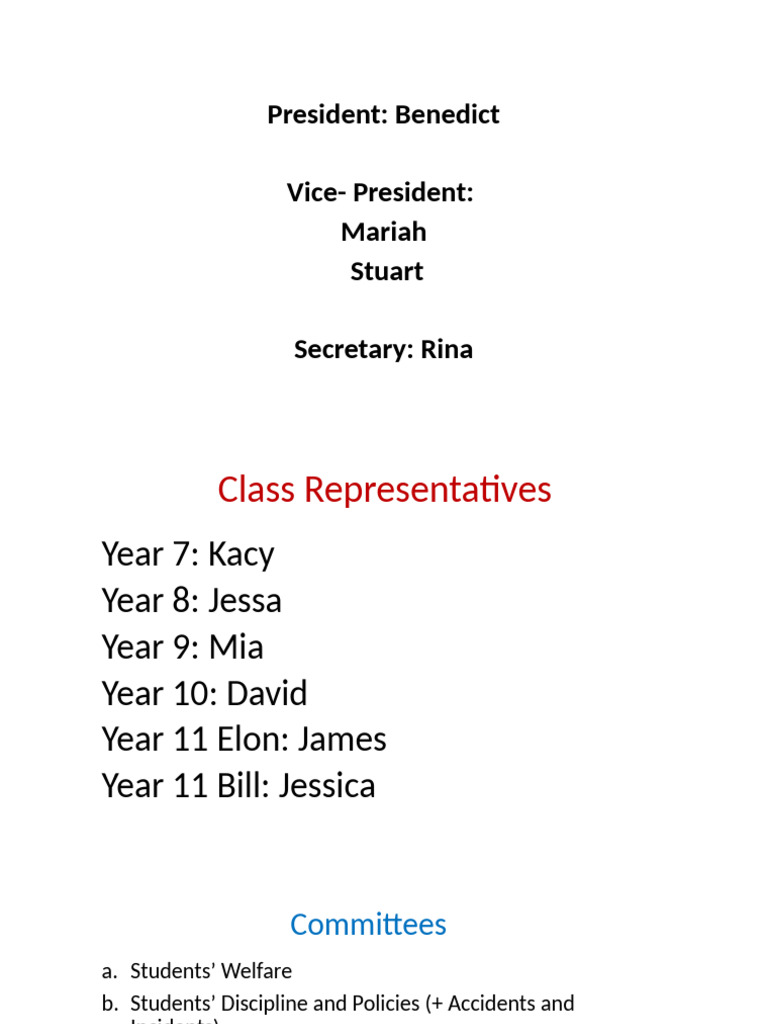 Student COuncil | PDF