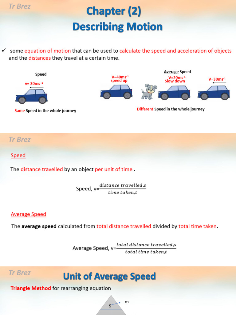 Unit 2 | PDF | Speed | Acceleration