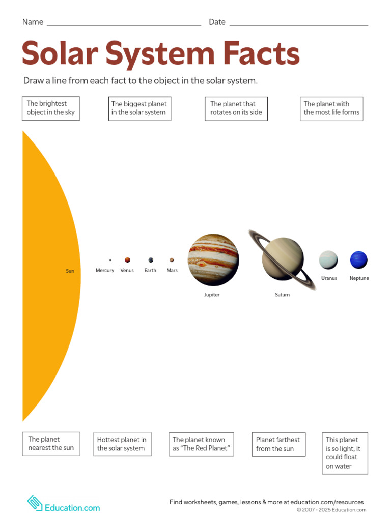 Fun Solar System Facts for Kids | PDF
