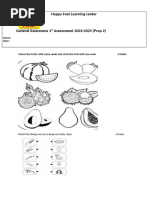LKG Evs Annual Question Paper | PDF