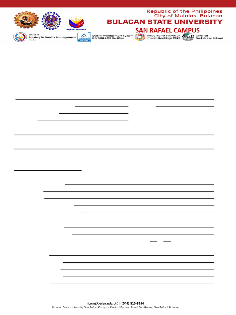 Com Application Form | PDF