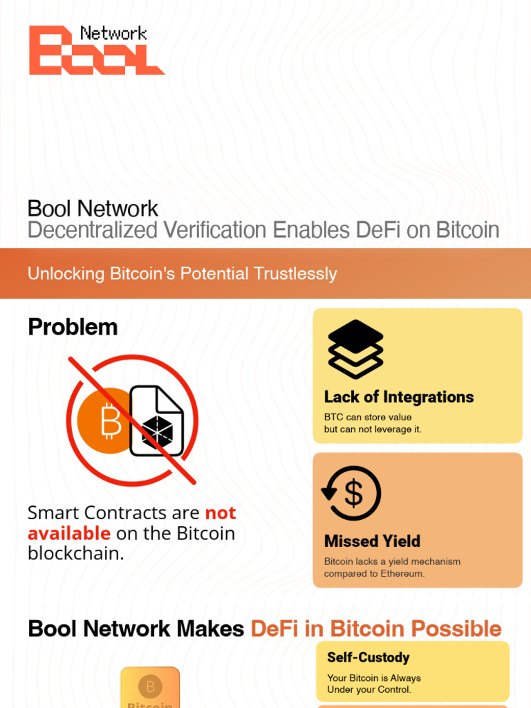 Bool Network - Pitch Deck - V2.0 | PDF | Bitcoin | Applications Of Cryptography