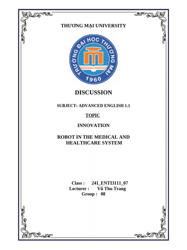 Advanced English 1.1 (Word) | PDF | Surgery | Clinical Medicine