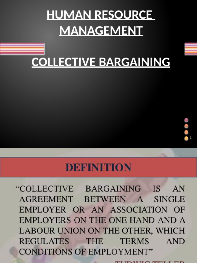 Collective Bargaining in HR Management | PDF