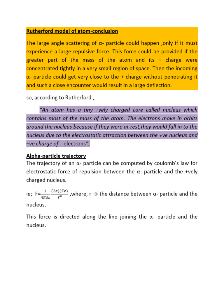 atoms notes-1 (1) | PDF | Emission Spectrum | Spectral Line