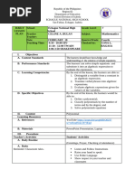 GEMDAS Lesson Plan for Grade 7 Math | PDF | Mathematics | Learning