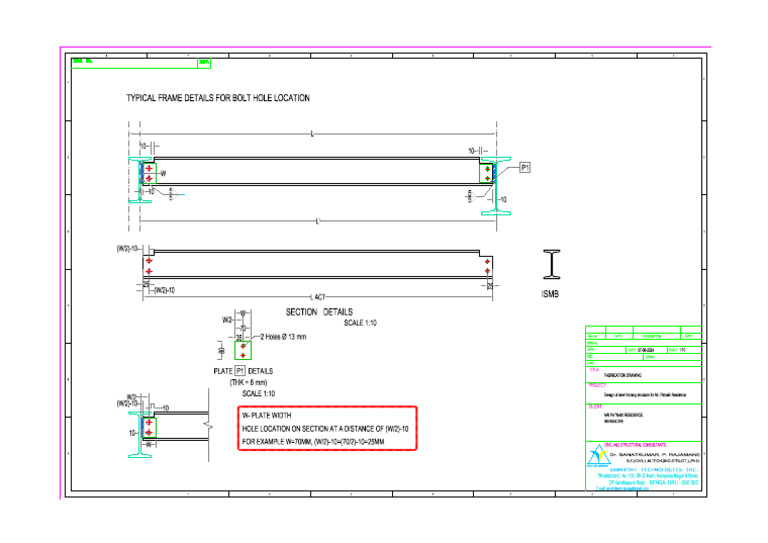 Typical Fabrication Drawing | PDF