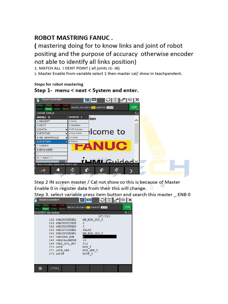 Fanuc Robot Mastering PDF | PDF