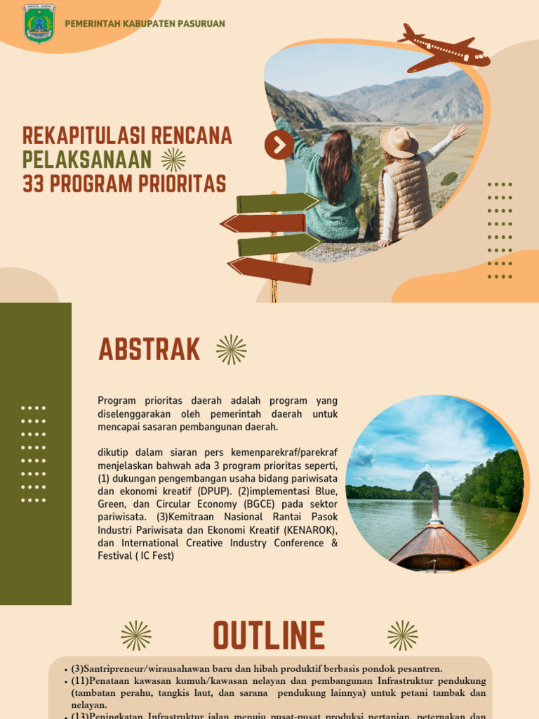 Paparan Pariwisata Dan Ekonomi Kreatif Terhadap 33 Program Prioritas ...