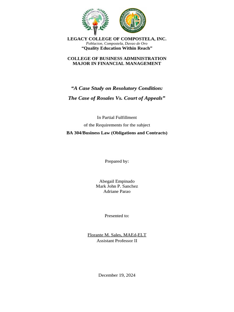Cover Page Sample | PDF
