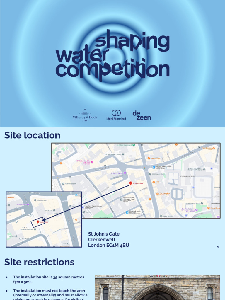 Shaping Water Competition Site Information | PDF