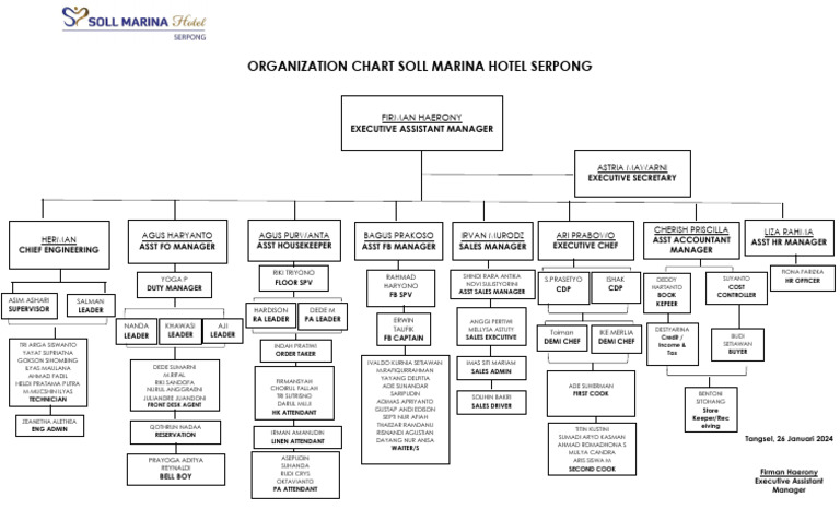Organization Chart 2024 | PDF